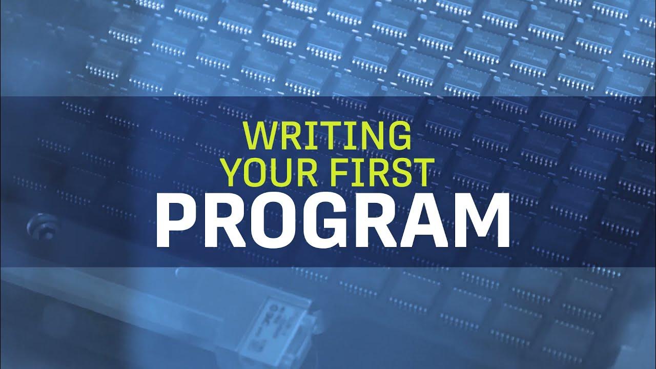 VS1010: Writing your first program - YouTube