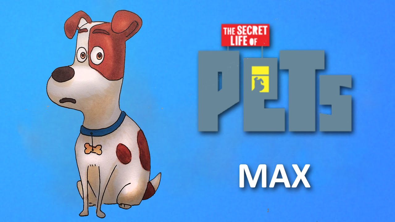 How To Draw Max From The Secret Life of Pets Step By Step Drawing ...