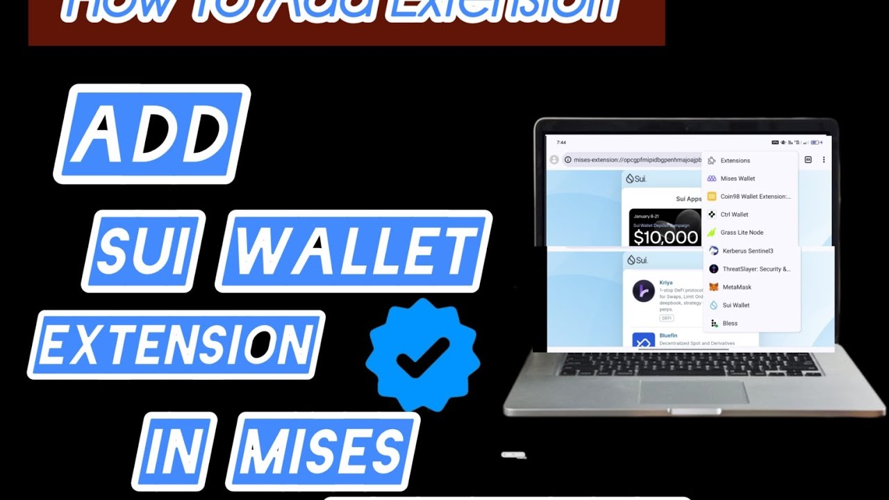 Add Extension in Mises Browser | How to Add sui Wallet Extension in ...