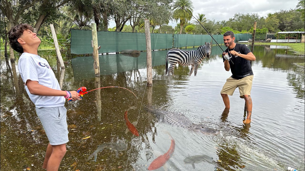 I Found FISH In My Backyard FLOOD! - YouTube