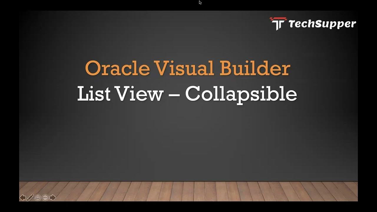 5. How to create a collapsible using ListView component | Oracle VBCS | VBCS #vbcs #oracle - YouTube