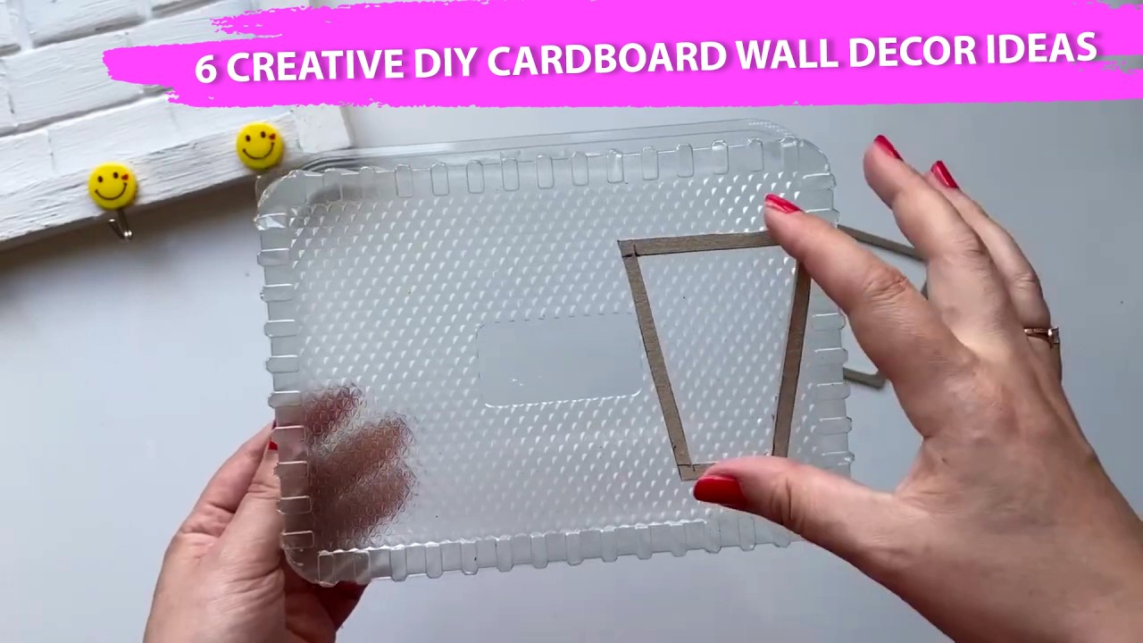 6 Creative DIY Cardboard Wall Decor Ideas - YouTube