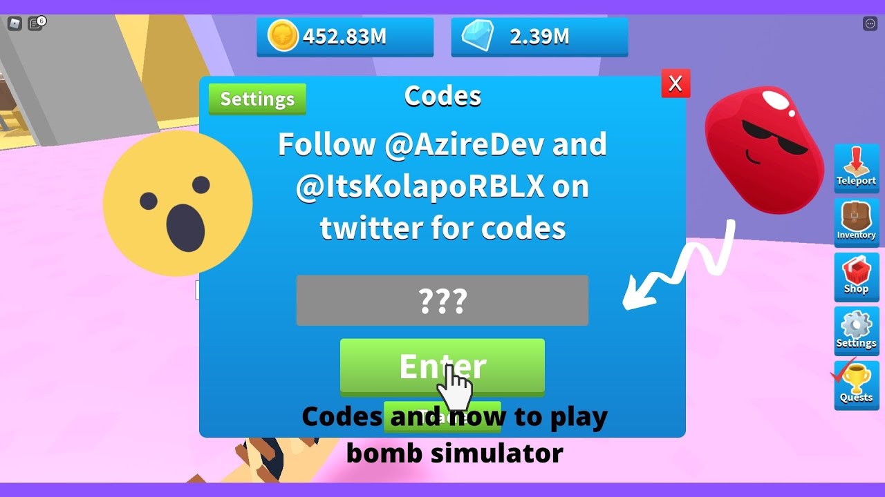 How to play bomb simulator/ CODES - YouTube