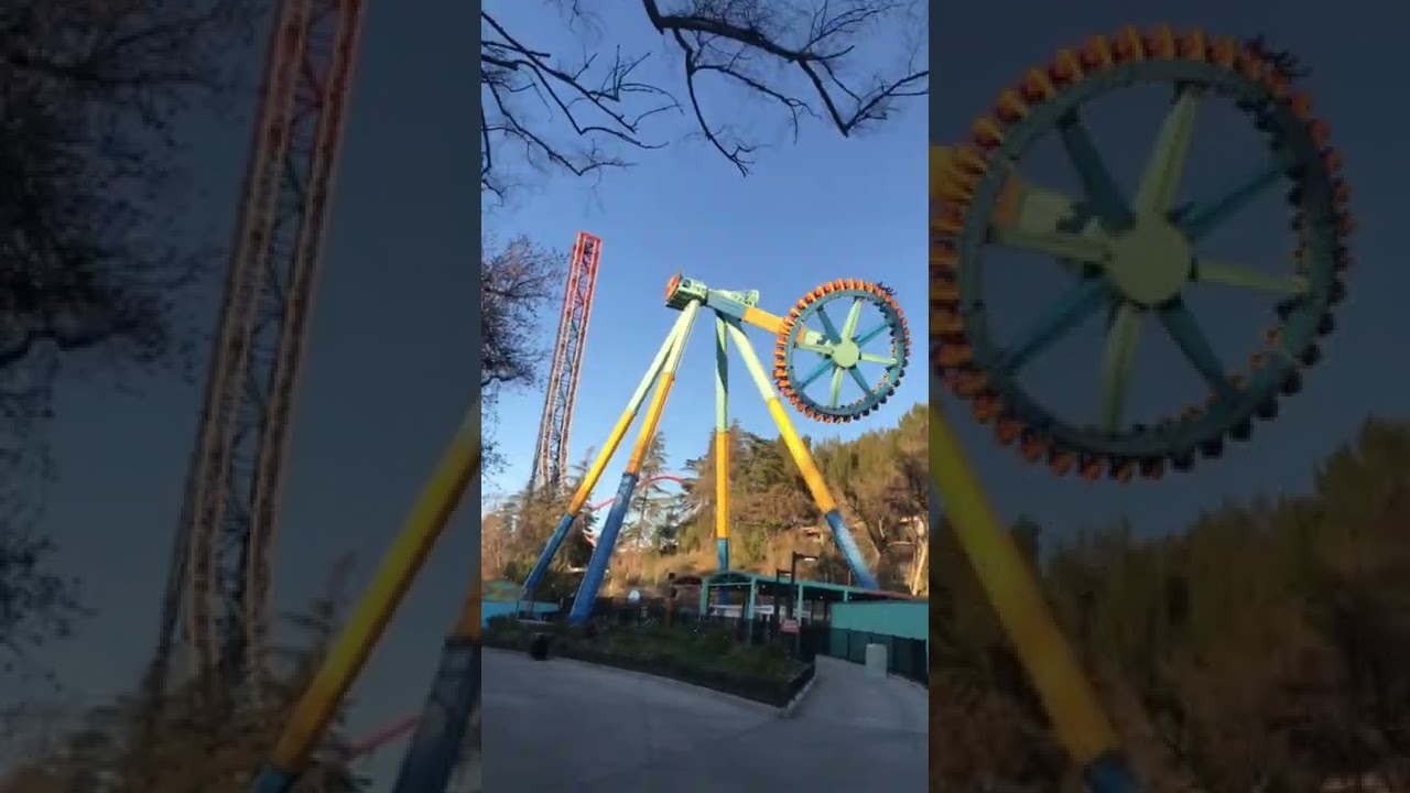 Six flags Magic Mountain In Cali fun scary rides #cali #magicmountain # ...
