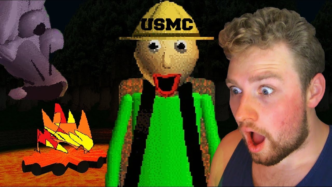 WHO IS THIS FLYING WOLF GUY? 😨 NEW CHARACTERS - Baldi's Camping Field ...