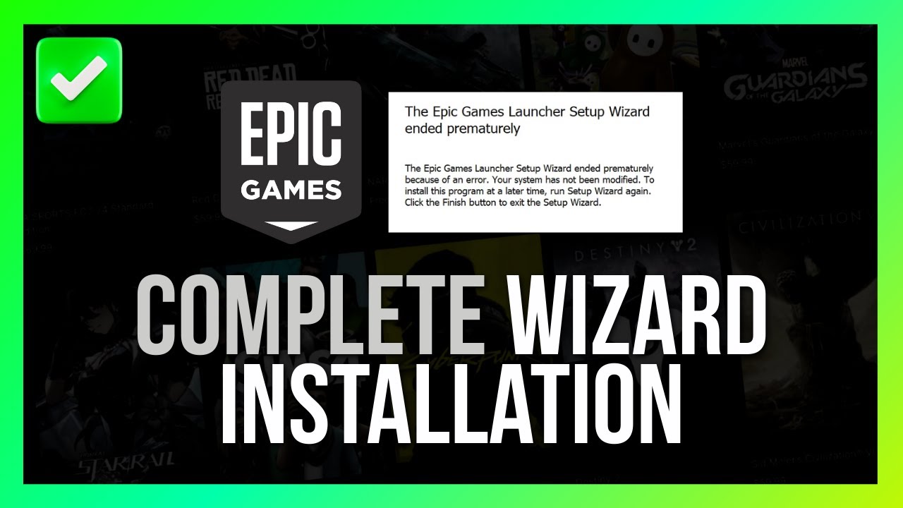 How to Complete Epic Games Launcher Setup Wizard Installation [Quick ...