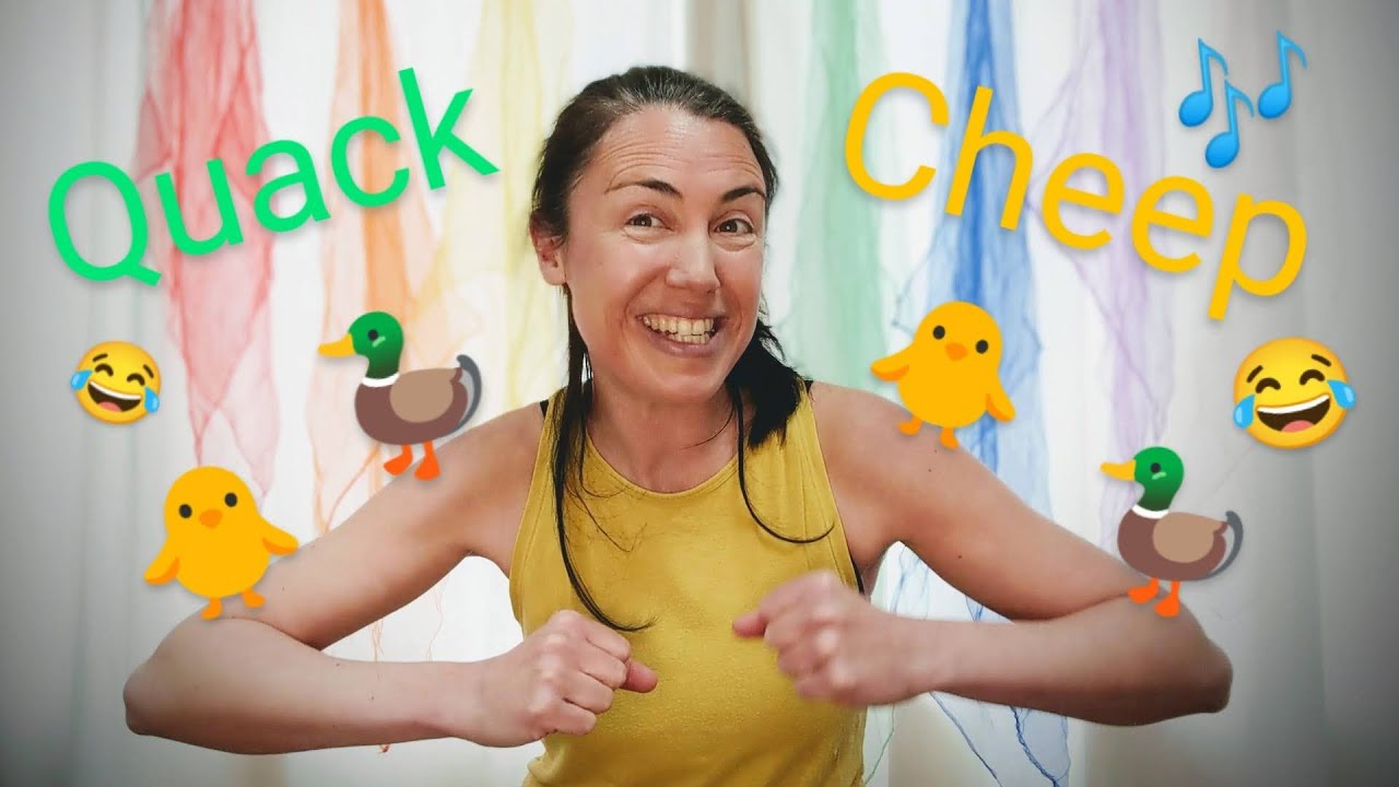 "Quack, Quack! Cheep, Cheep!" Funny Duck and Chick Song with Becky Bops ...