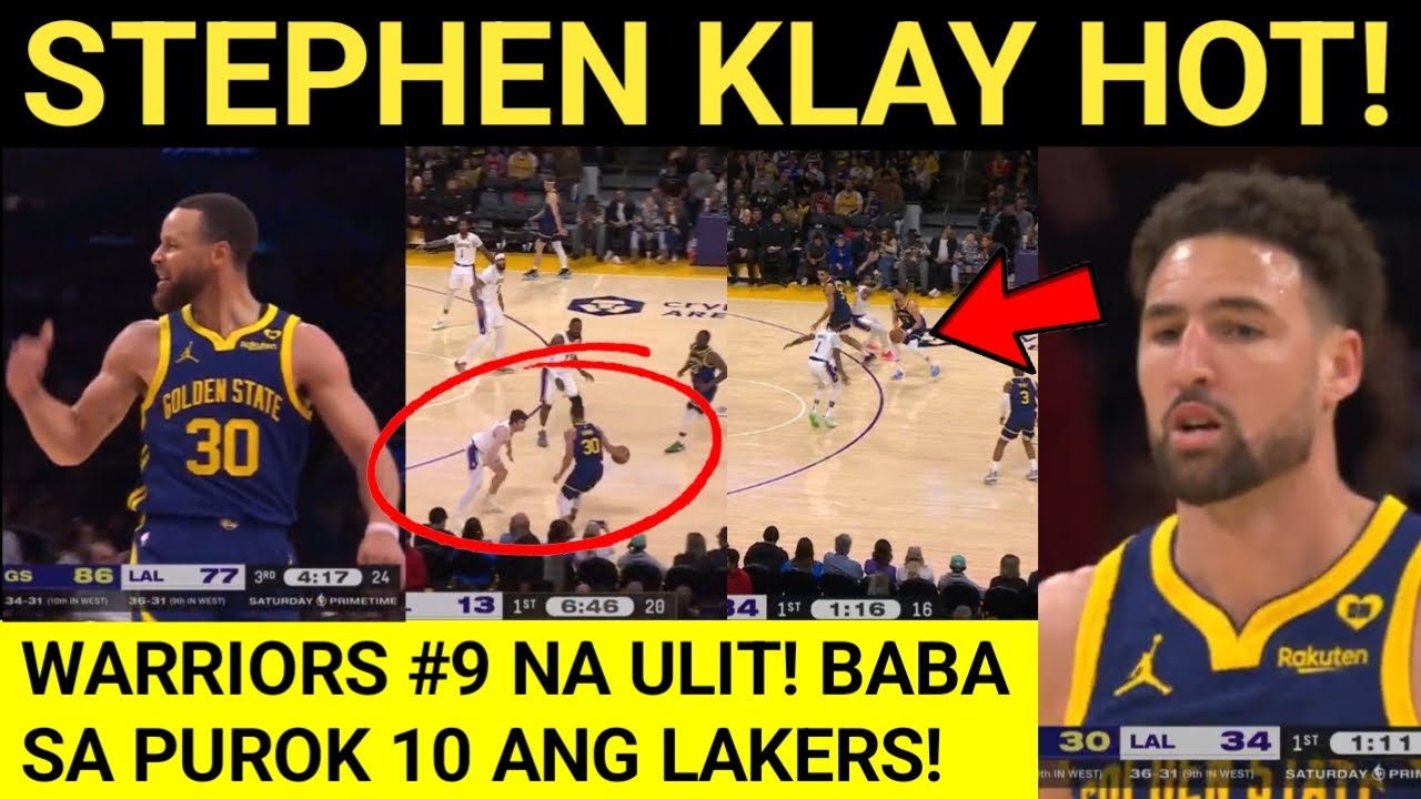 Ito na yata yung sinasabi nilang Malakas lang daw ang Warriors kapag Mahina kalaban! Stephen ...