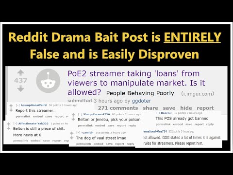 [PoE 2] Reddit "Drama" Post is Weaponized Garbage, Demonstrably False ...