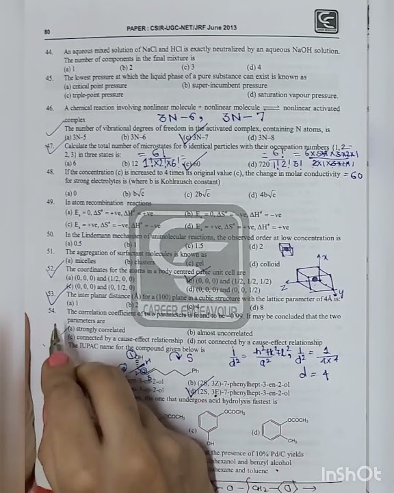 CSIR NET | INTERPLANAR DISTANCE| 2013 QUESTIONS. #csirnet #pyqspractice #interplanardistance ...