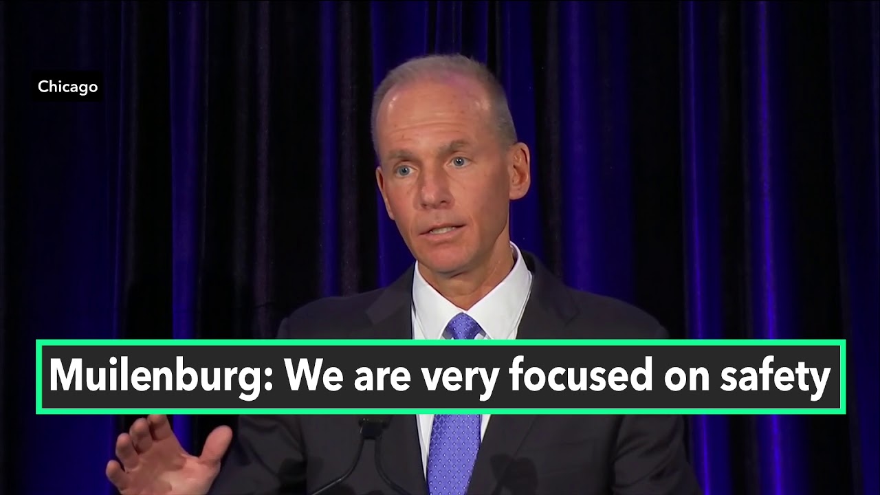 Boeing CEO holds News Conference - YouTube