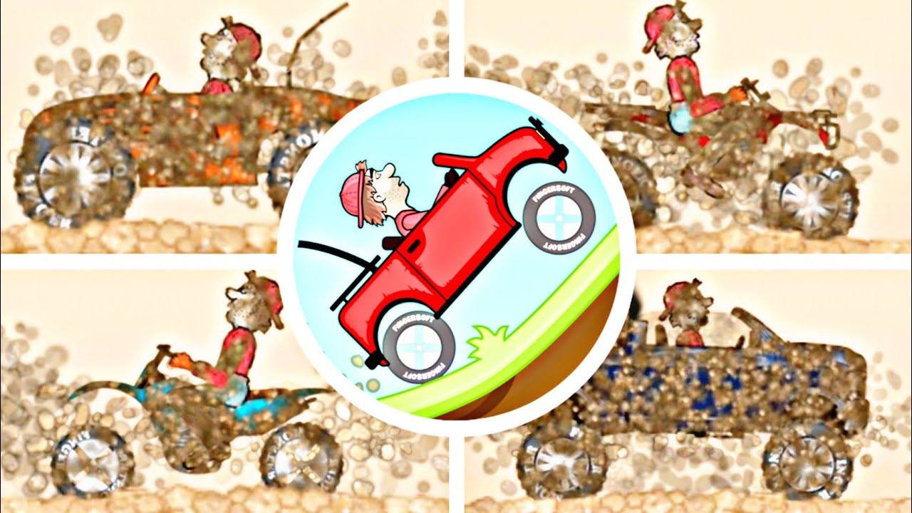 HILL CLIMB RACING - ALL OLD MUDDY VEHICLES - YouTube