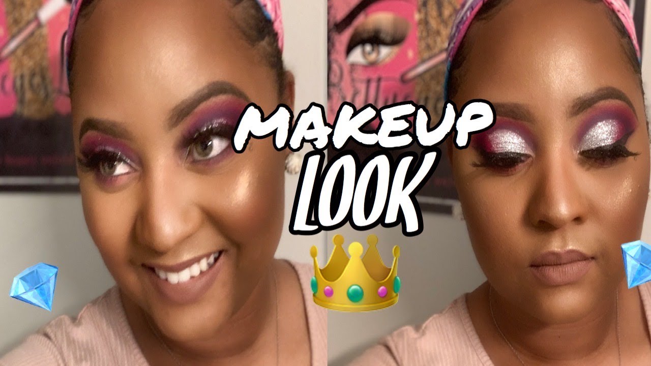Purple Glam Makeup Tutorial Video Prettyeyeslee Youtube