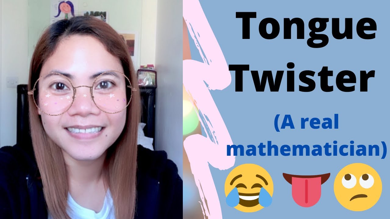 "Tongue Twister" (A Real Mathematician) - YouTube