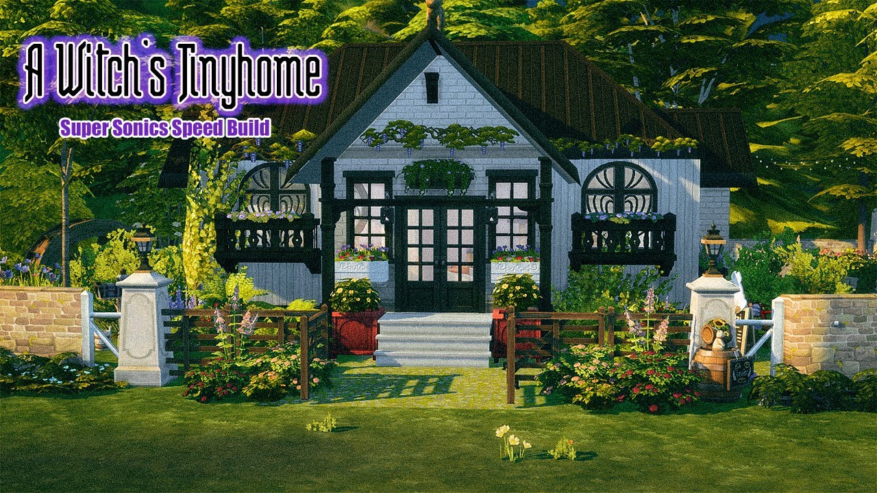 A Witch's Mystical Home The Sims 4 ⚙ SuperSonicsSpeed Build ⚙ - YouTube