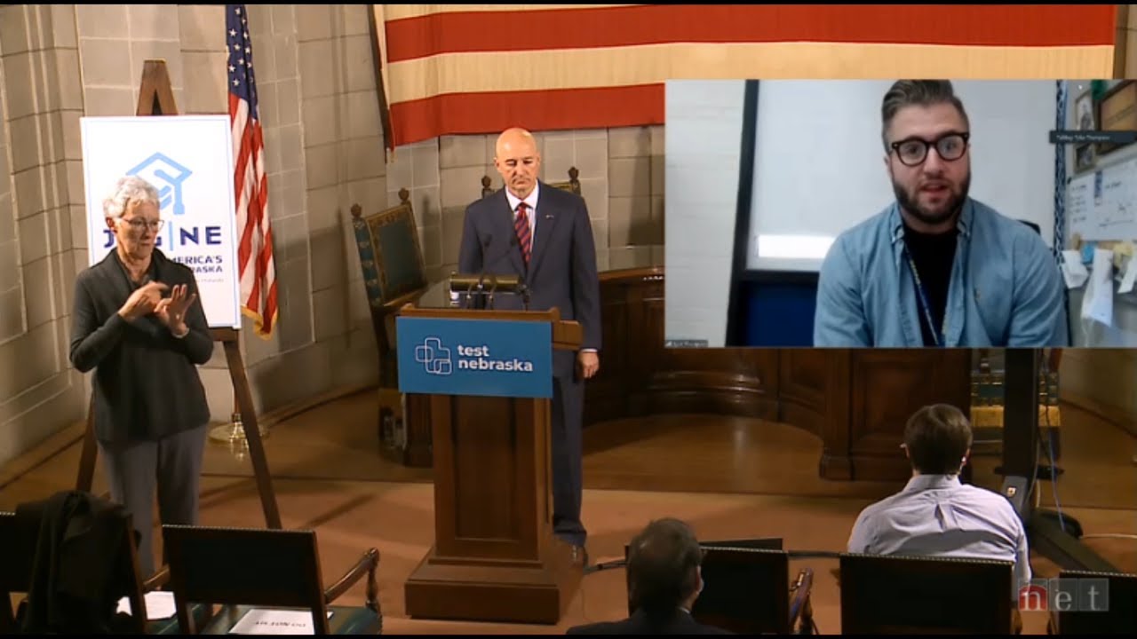 Tyler Thompson Shares COVID Story at Gov. Press Conference - YouTube