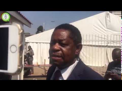Paul Mangwana Zanu-PF secretary for legal affairs arriving at con-court ...