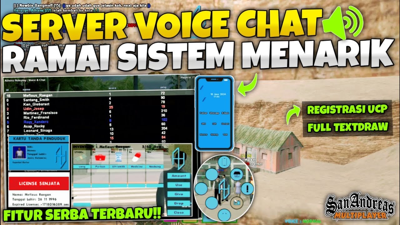 SERVER GTA SAMP RAMAI VOICE CHAT SISTEM MENARIK ! - REVIEW SERVER SAMP ...