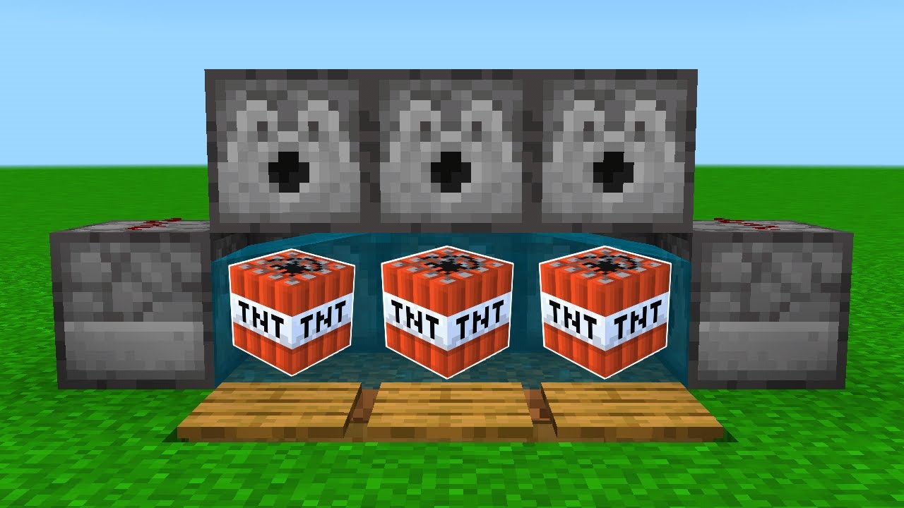 how to make a powerfull tnt cannon in Minecraft - YouTube