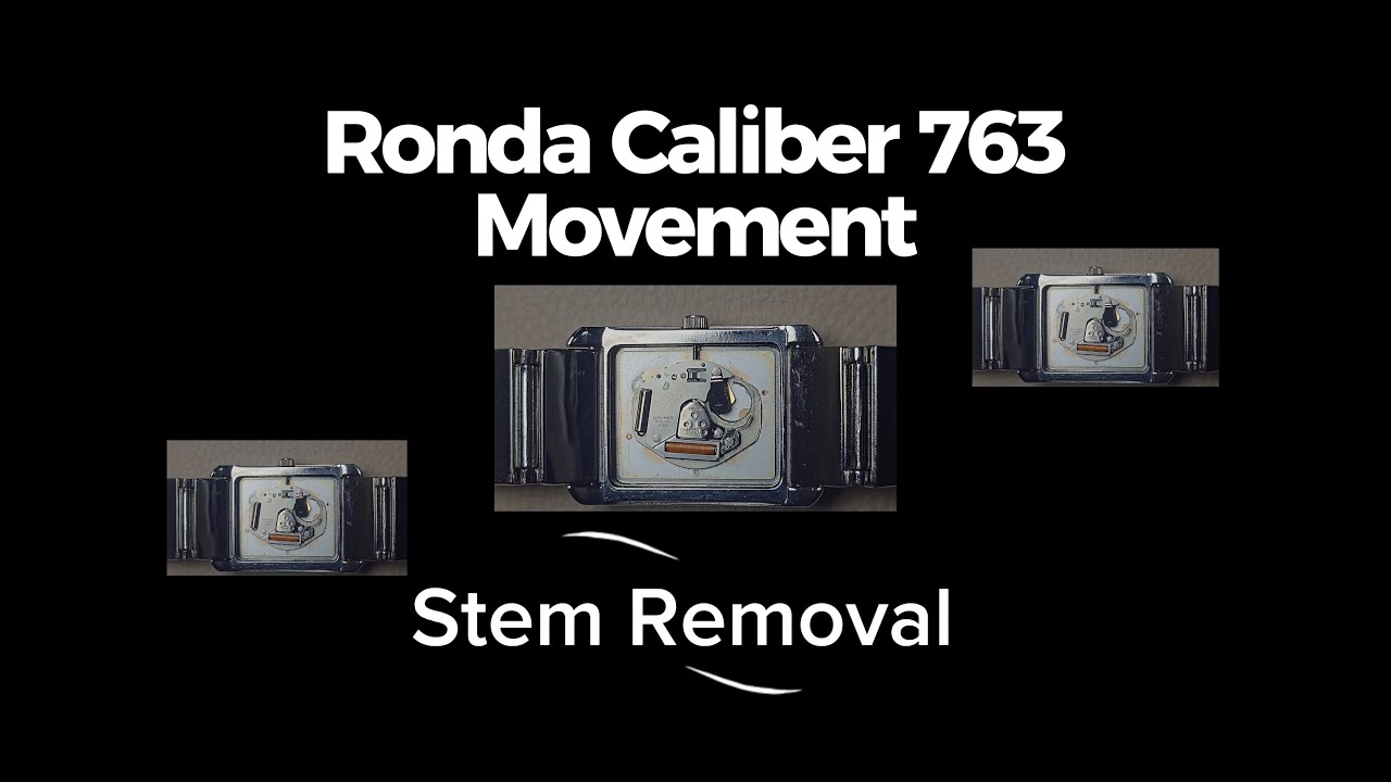 How to Remove Stem from an Ronda 763 Watch Movement | Step-by-Step ...
