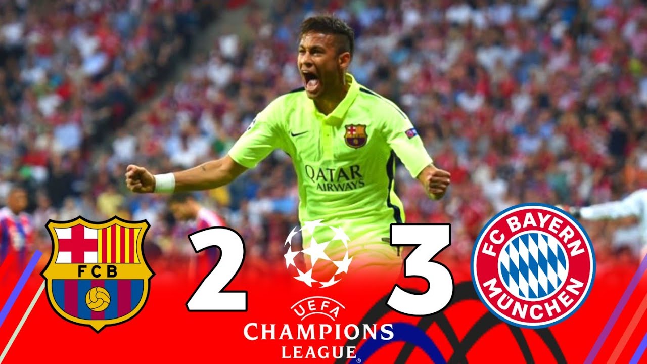 Barcelona 2 × 3 Bayern Munich (Neymar jr × Thomas Muller) UCL 2014-2015 ...