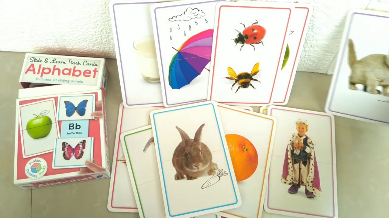 Slide & Learn Flash Cards ALPHABET - YouTube