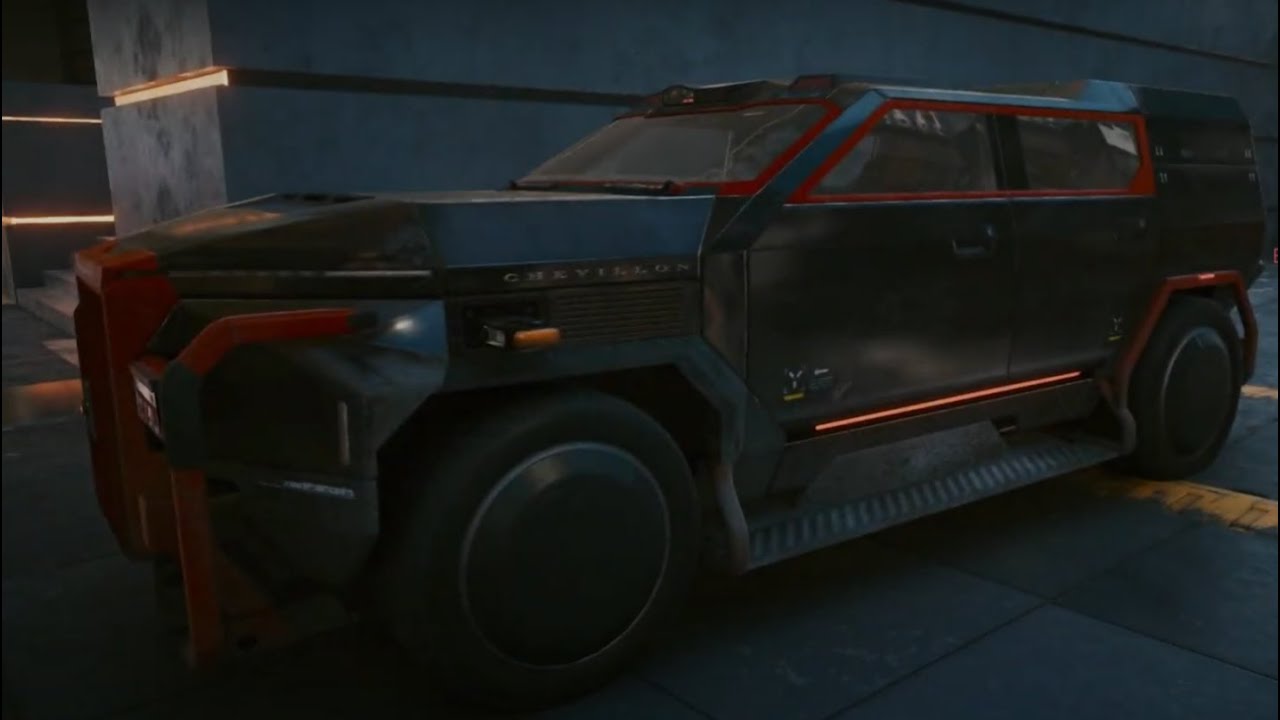 Cyberpunk 2077 - Chevillon Emperor 620 Ragnar vehicle showcase - YouTube