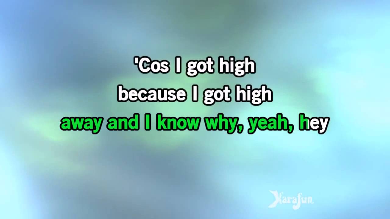 Karaoke Because I Got High Afroman - YouTube