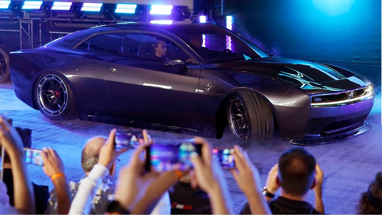 🌍DODGE CHARGER DAYTONA SRT CHEGA COM DOIS MOTORES ELÉTRICOS PASSANDO ...
