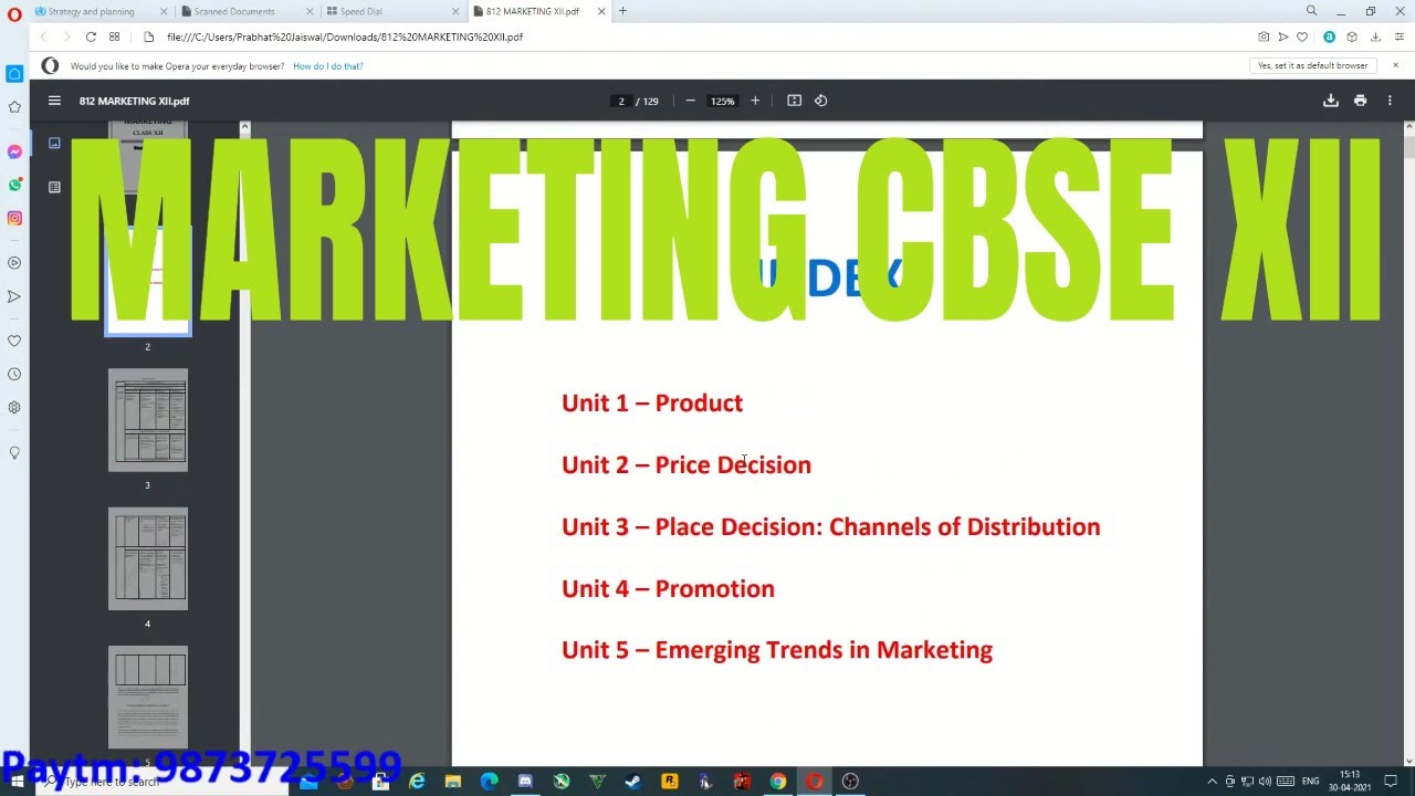 Class 12 CBSE MARKETING UNIT II: PRICE DICISION - YouTube