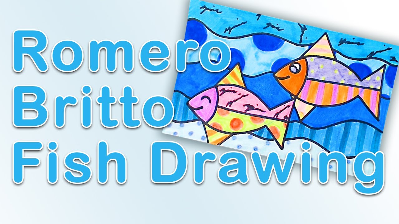 Art Exploration - Romero Britto Fish Drawing - YouTube
