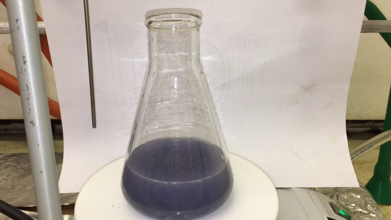 Vanadium Rainbow Reaction - YouTube