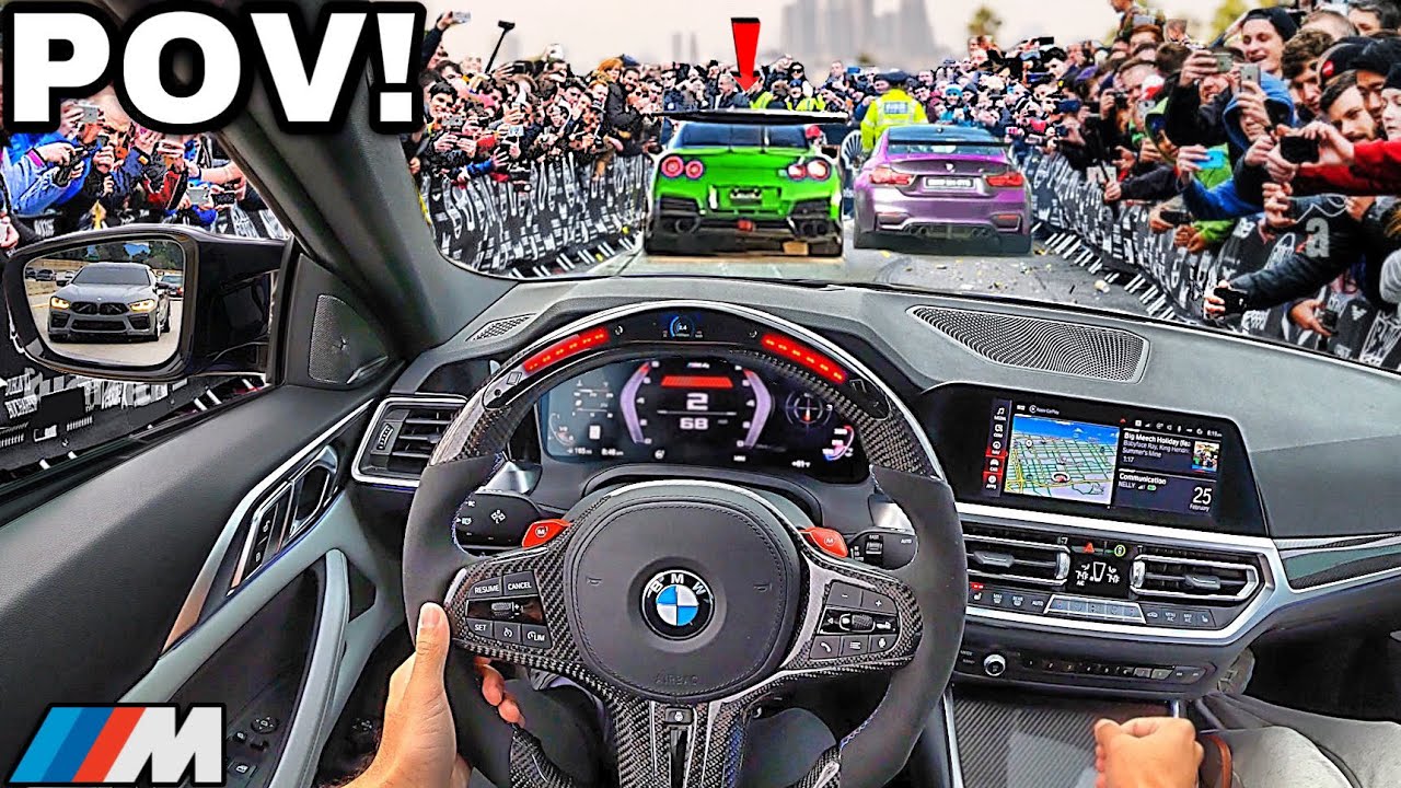 You Drive A Straight Piped BMW M4 G82 To LA's BIGGEST CAR MEET AT DDE ...