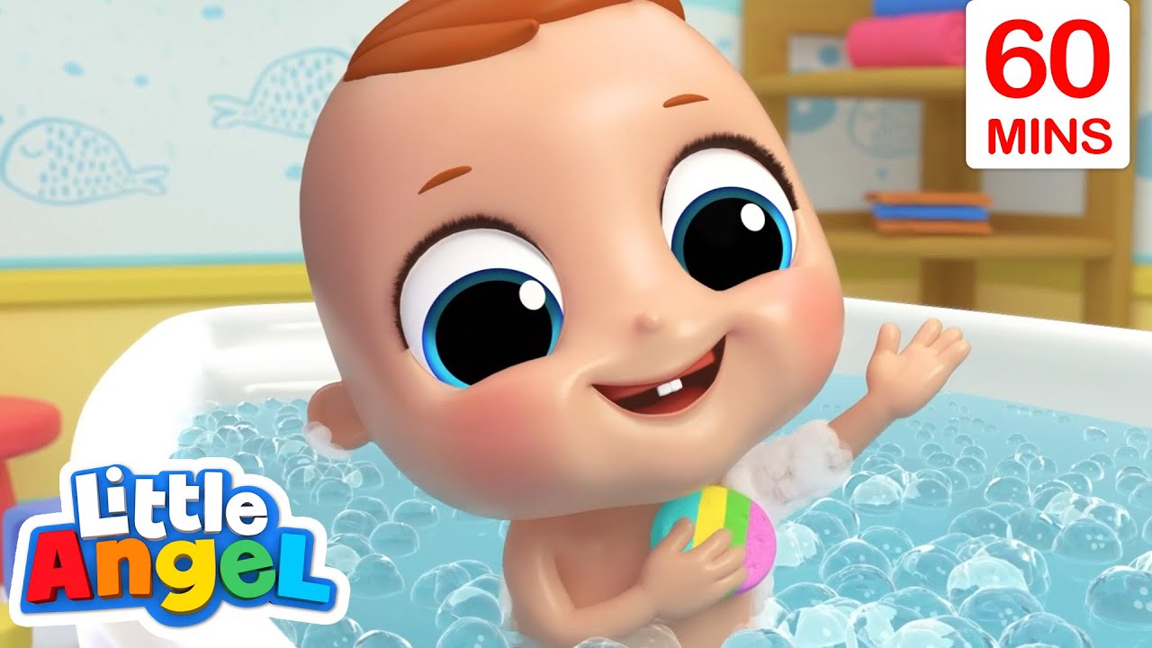 Baby John's Bath Time🛁 | Little Angel | Kids Cartoons & Nursery Rhymes ...