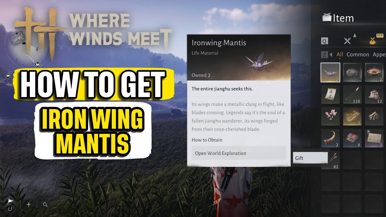 How to Get Iron Wing Mantis Where Winds Meet Quick Guide - YouTube
