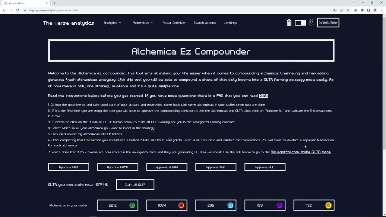 Batch actions & Ez compounder tutorial - YouTube