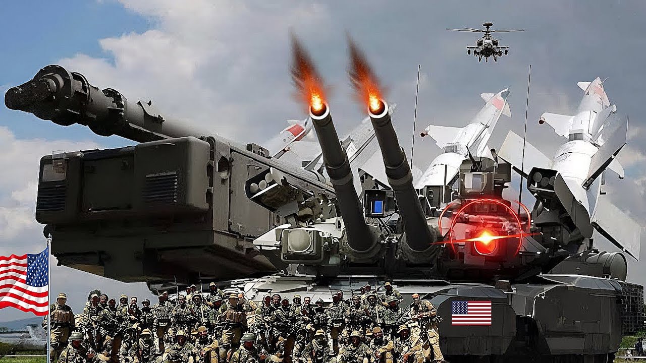 Great American Victory! Tanks with rocket power destroy Russian land ...