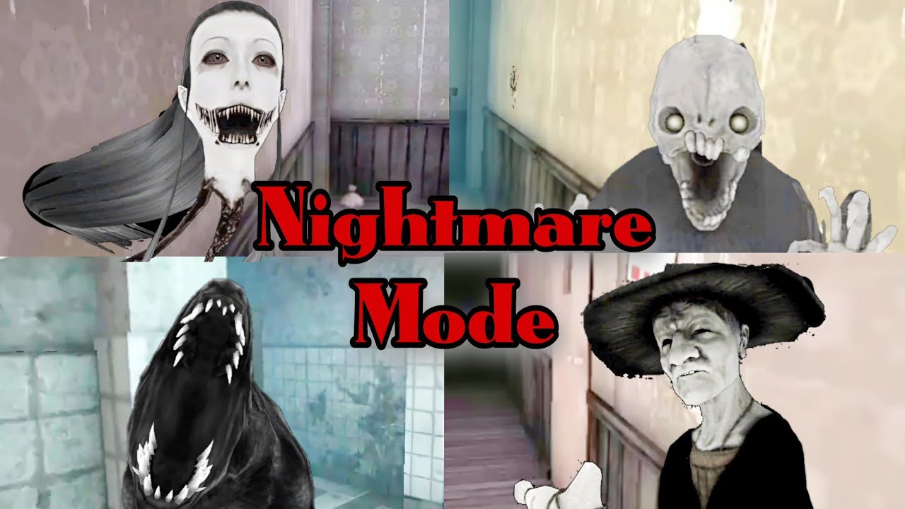 Playing with All Characters in Hospital + Nightmare Mode - Eyes The ...