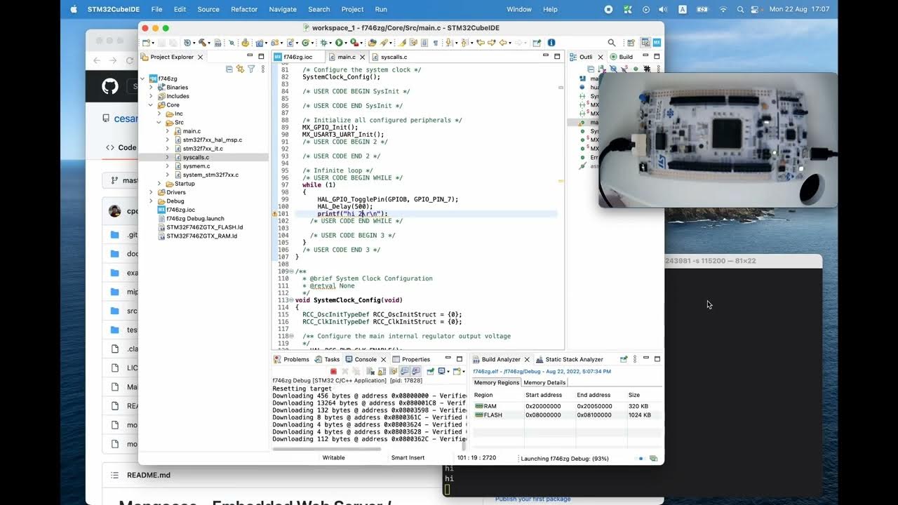 Device Web UI dashboard: STM32 :: CubeIDE :: Bare metal :: HTTP, Websocket, MQTT - YouTube