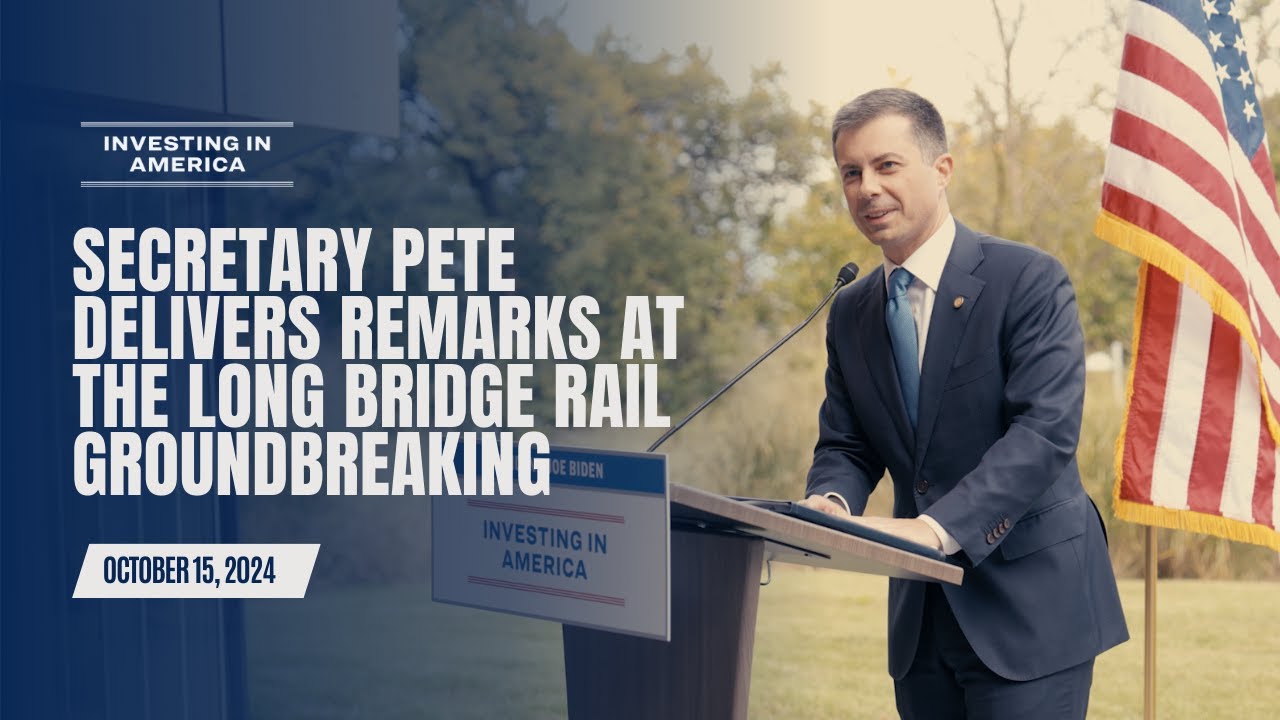 Secretary Pete delivers remarks at the Long Bridge Project ...
