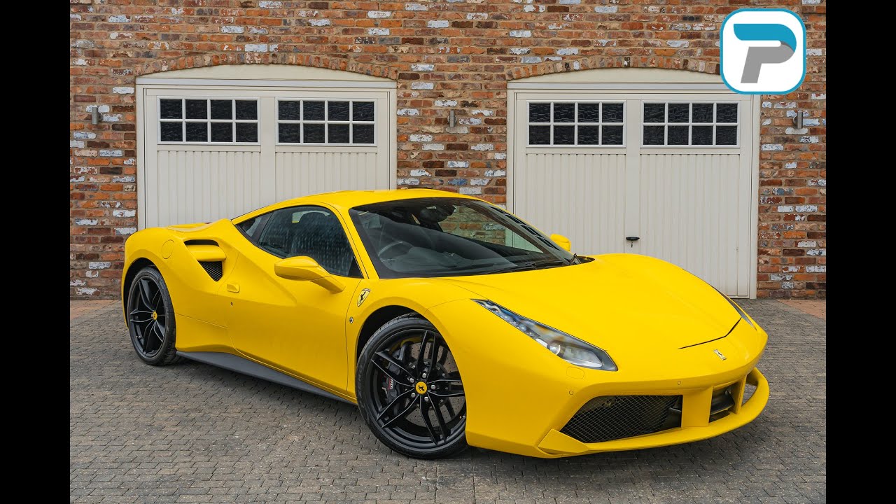 2018/18 FERRARI 488 GTB IN GIALLO MODENA WITH NERO LEATHER INTERIOR AND ...