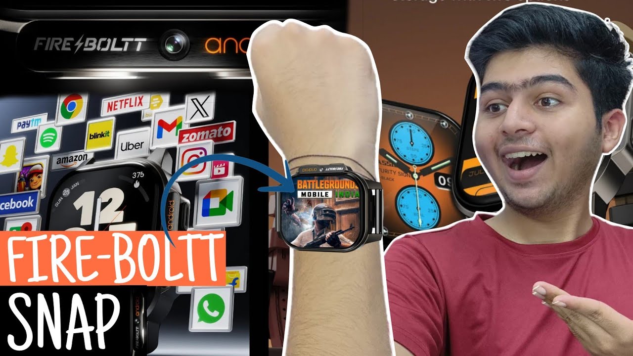 Fire-boltt Snapp 4G Camera Android Watch Review | First Android Camera ...