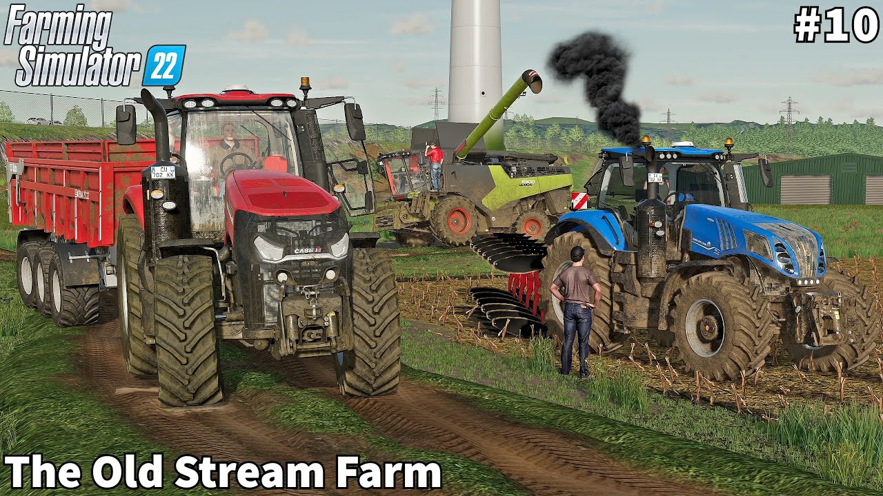 Placing Bulls & Ram, Corn Harvesting, Ploughing│The Old Stream│FS 22 ...