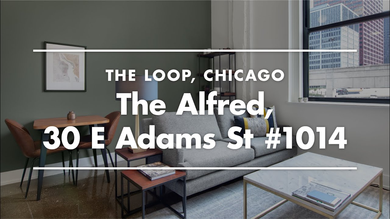 Apartment Tour in Chicago | The Alfred Furnished Rental in The Loop ...