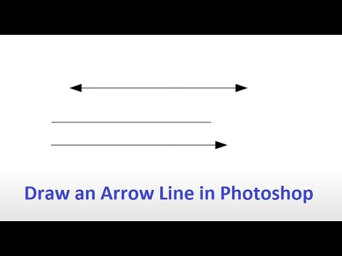 Draw a line | arrow and arrowhead in Photoshop CC - YouTube