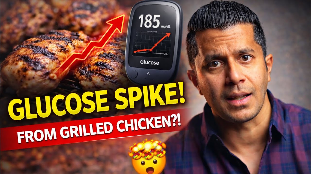Glucose spike with Grill chicken and fries - YouTube