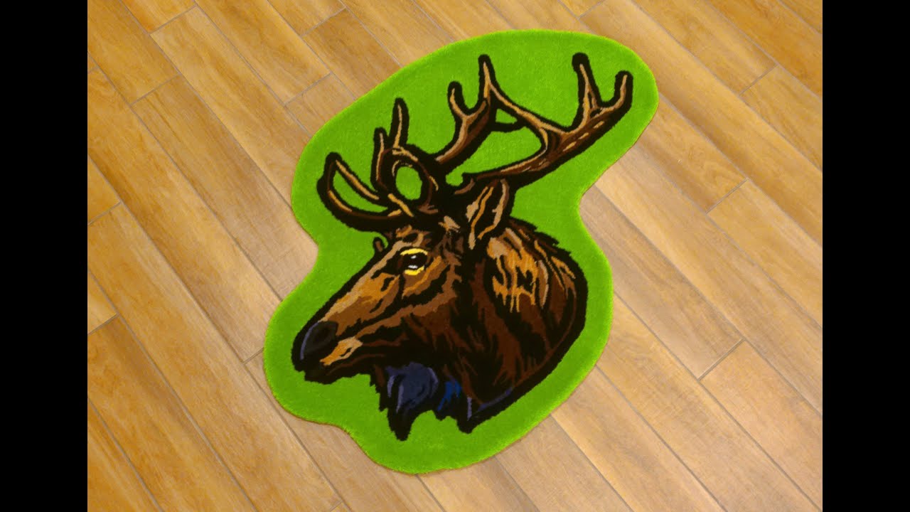 Rug Tufting a Massive Bull Elk Rug - #elk #hunting #wildlife - YouTube