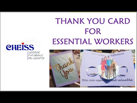 Thank You Card for essential workers - YouTube