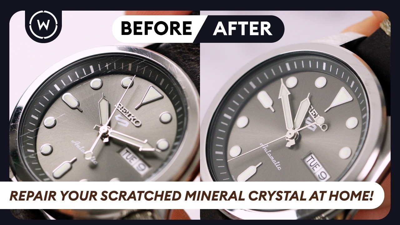 Fix a Scratched Watch Crystal: How to Polish Mineral Glass - YouTube