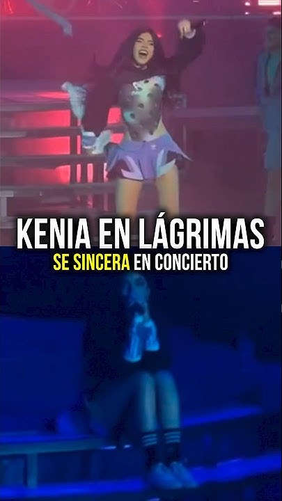 Kenia Os recientemente ha pensado en dejar la música, se sincera en concierto con keninis - YouTube